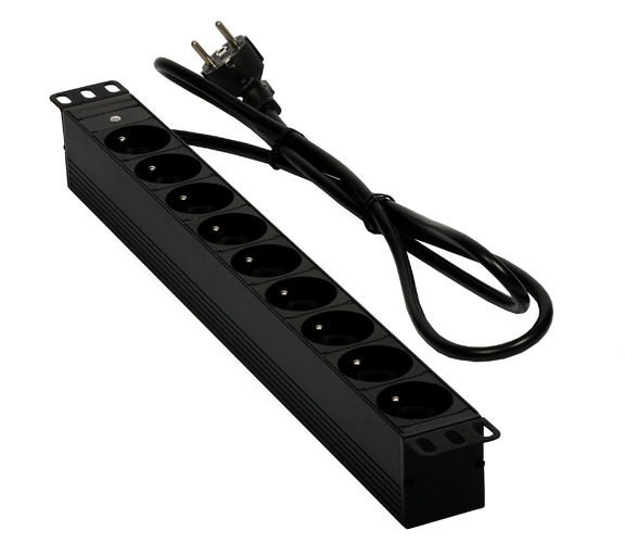 AC Power Strip (230 VAC, 9 outlets, 19" RACK) | 19" RACK system \ RACK ...